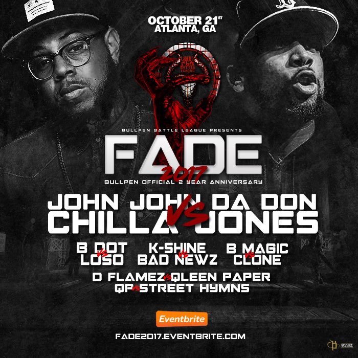 Rap Battle League Event | Bullpen Battle League Presents: Fade 2017 ...