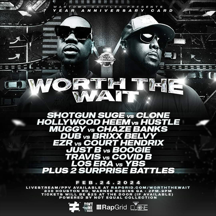 Rap Battle League Event | Wartown Battles Presents: Worth The Wait ...