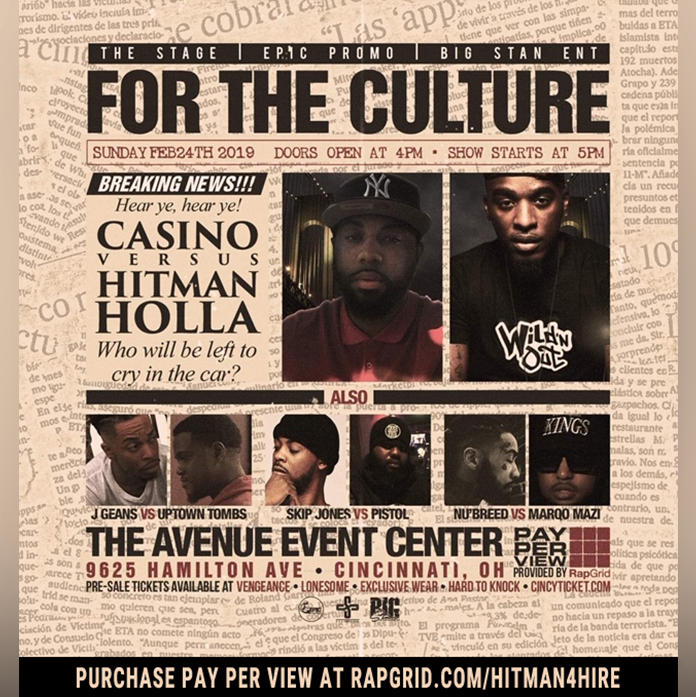 Rap Battle League Event | Hitman Holla Presents: Hitman 4 Hire | Rap Grid