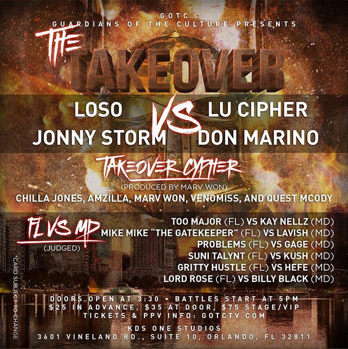 Rap Battle League Event | GOTC Presents: The Takeover | Rap Grid