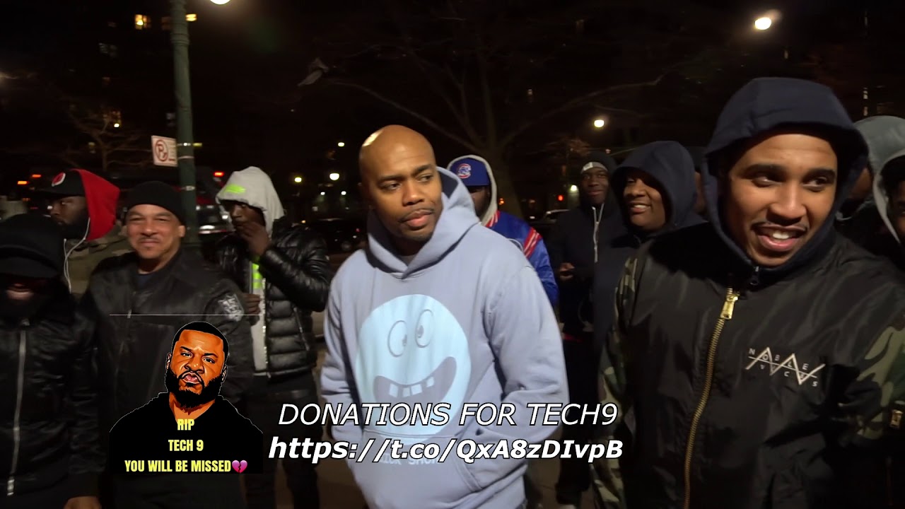 BATTLE RAP COMMUNITY CELEBRATE TECH 9'S LIFE IN HARLEM NY | Rap Grid