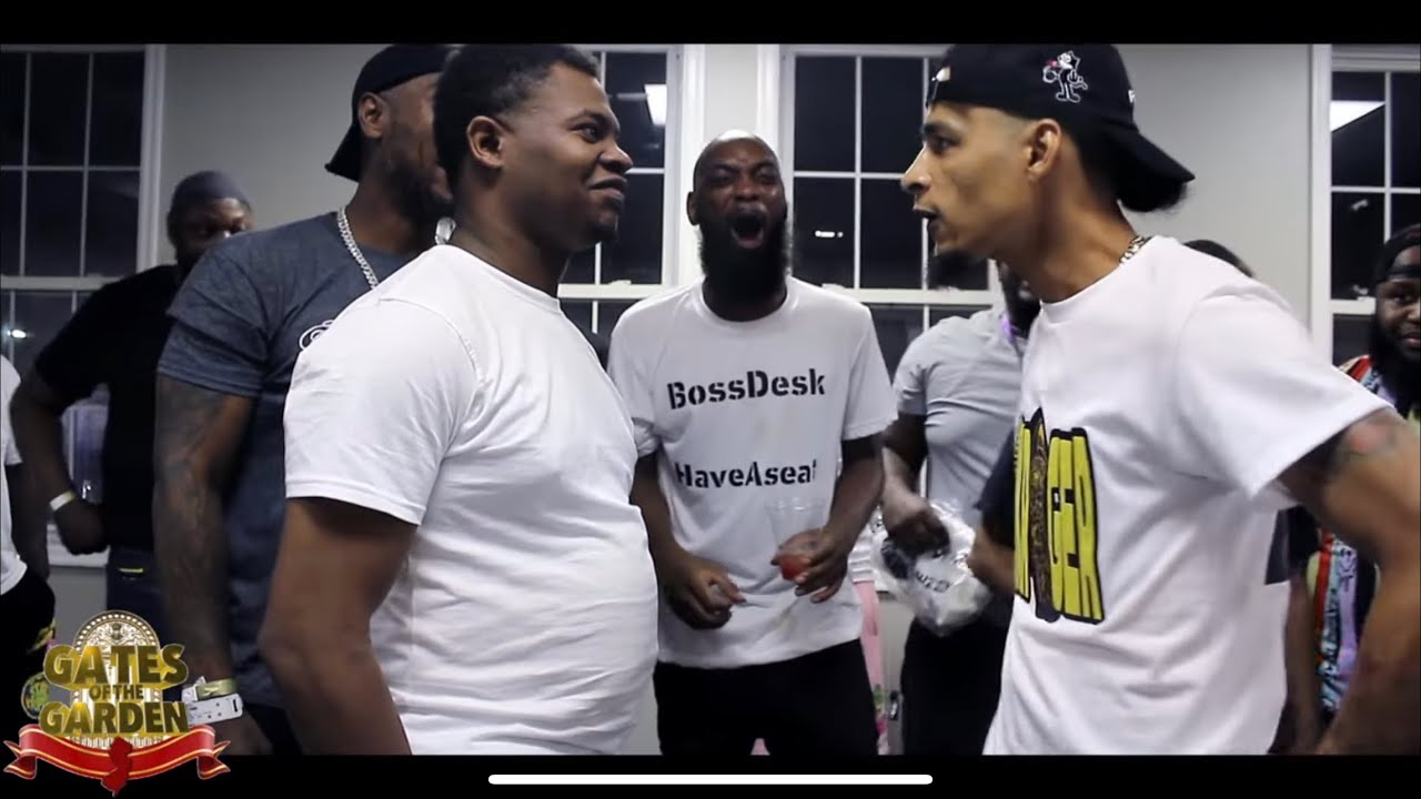 J KROOGER vs BISHOP | GATES of the GARDEN | RAP BATTLE | BOSS DESK ...