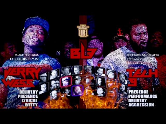 TECH 9 VS JERRY WESS SMACK/ URL RAP BATTLE | Rap Grid